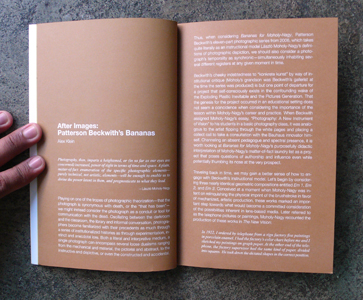 Patterson Beckwith: Bananas for Moholy-Nagy